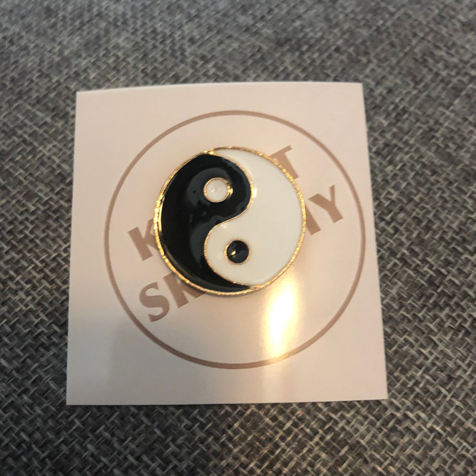 Yin And Yang Pin Etsy