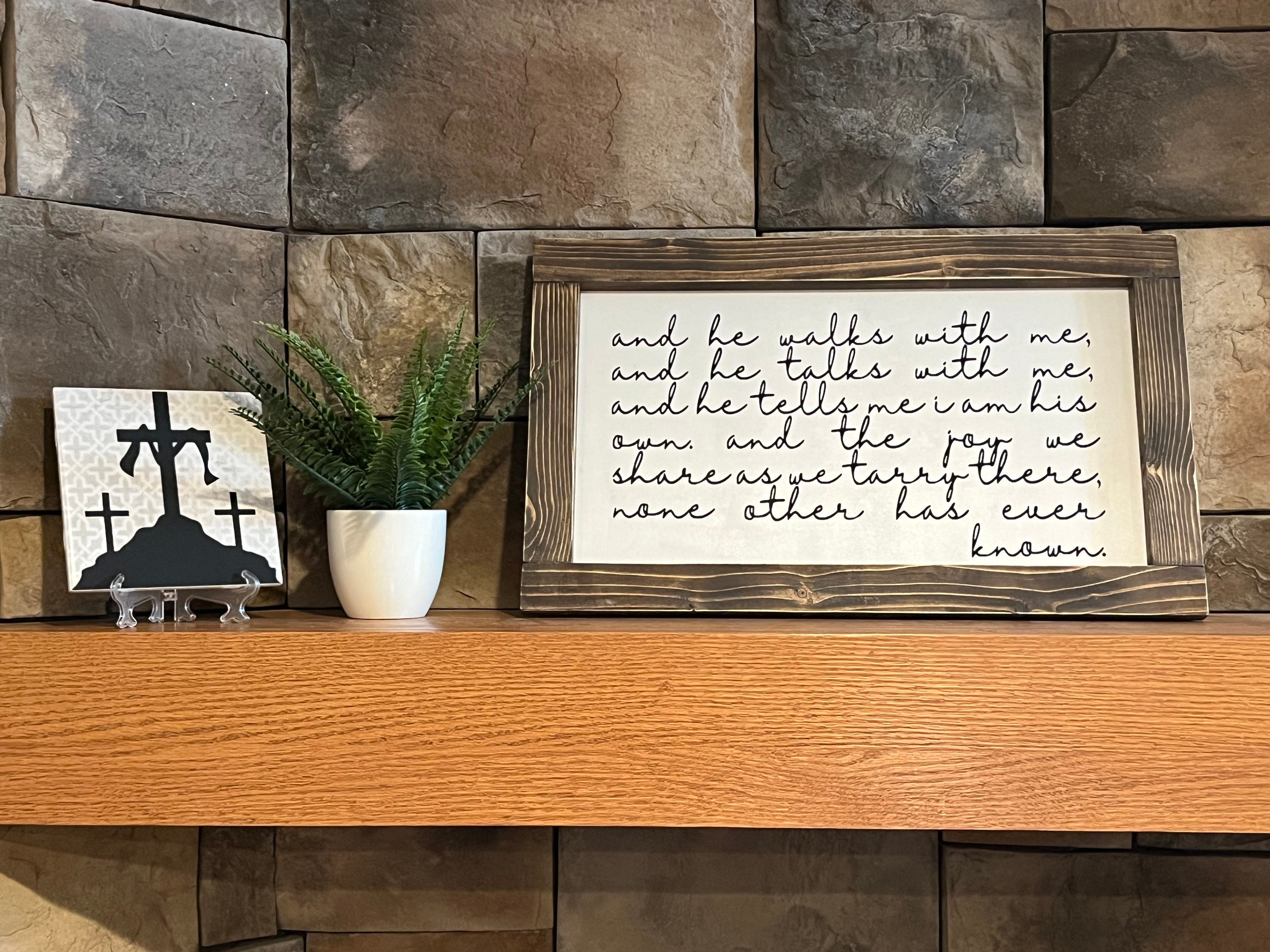 Christian Farmhouse Signs, Hymn Wall Decor, Bible Verse Wall Art ...