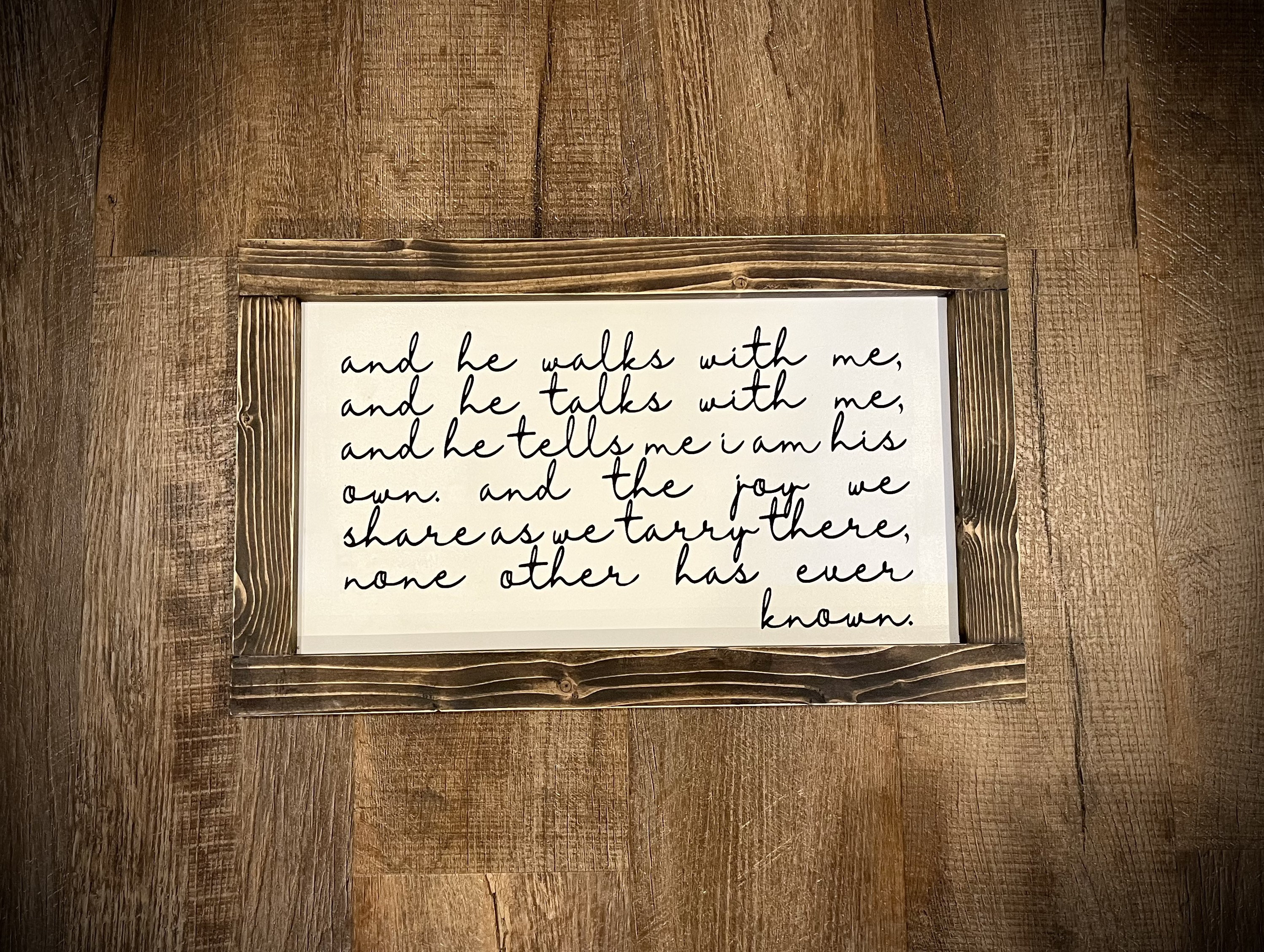 Christian Farmhouse Signs, Hymn Wall Decor, Bible Verse Wall Art ...