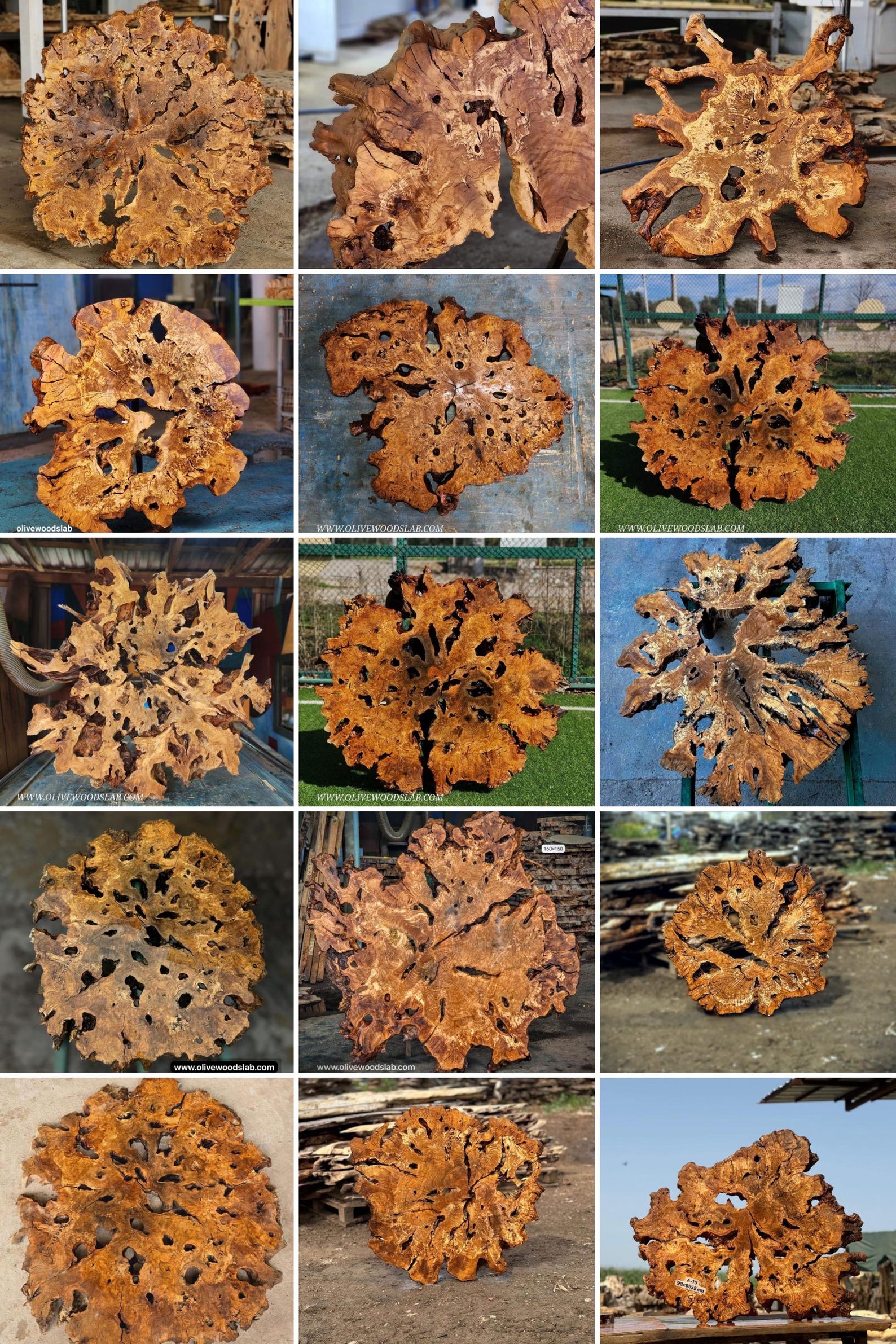 Kiln Dried Olive Root Burl Wood Slab: Epoxy Resin Table Project - Etsy