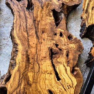 120x48 Turkish Olive Wood for Epoxy Resin Table Moss Wall Art Work CODE ...