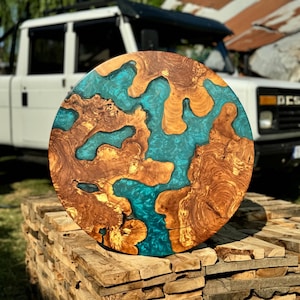 Olive Wood Root Slice, Live Edge Burl (12-24 Inch, Sanded Surface) - Etsy