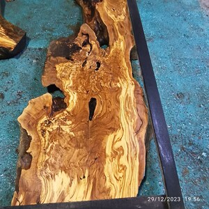 Sold Olive Root Bookmatch 220 Cm X 110 Cm Table Set - Etsy