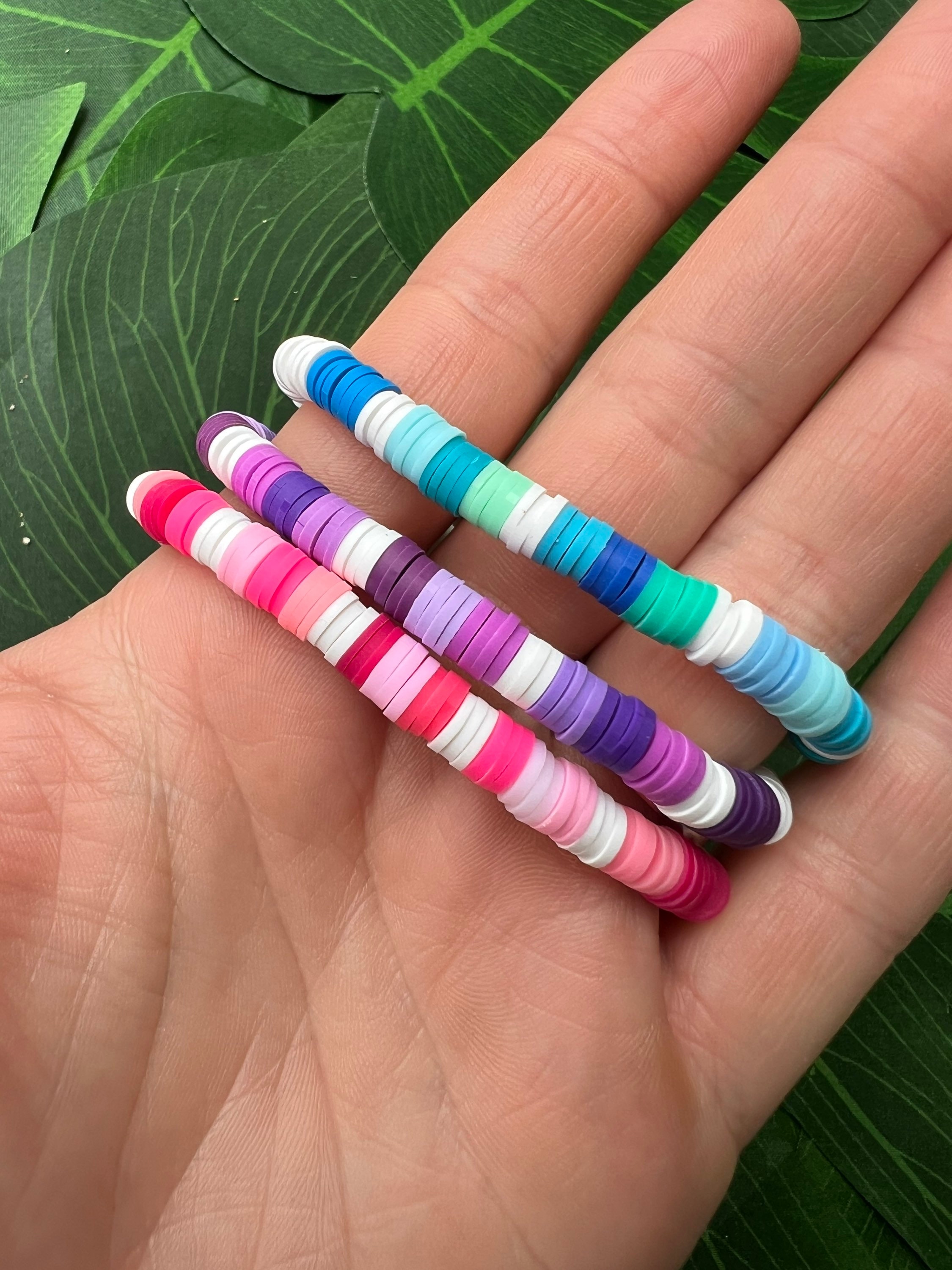 Clay Bead Bracelet Stack - Etsy