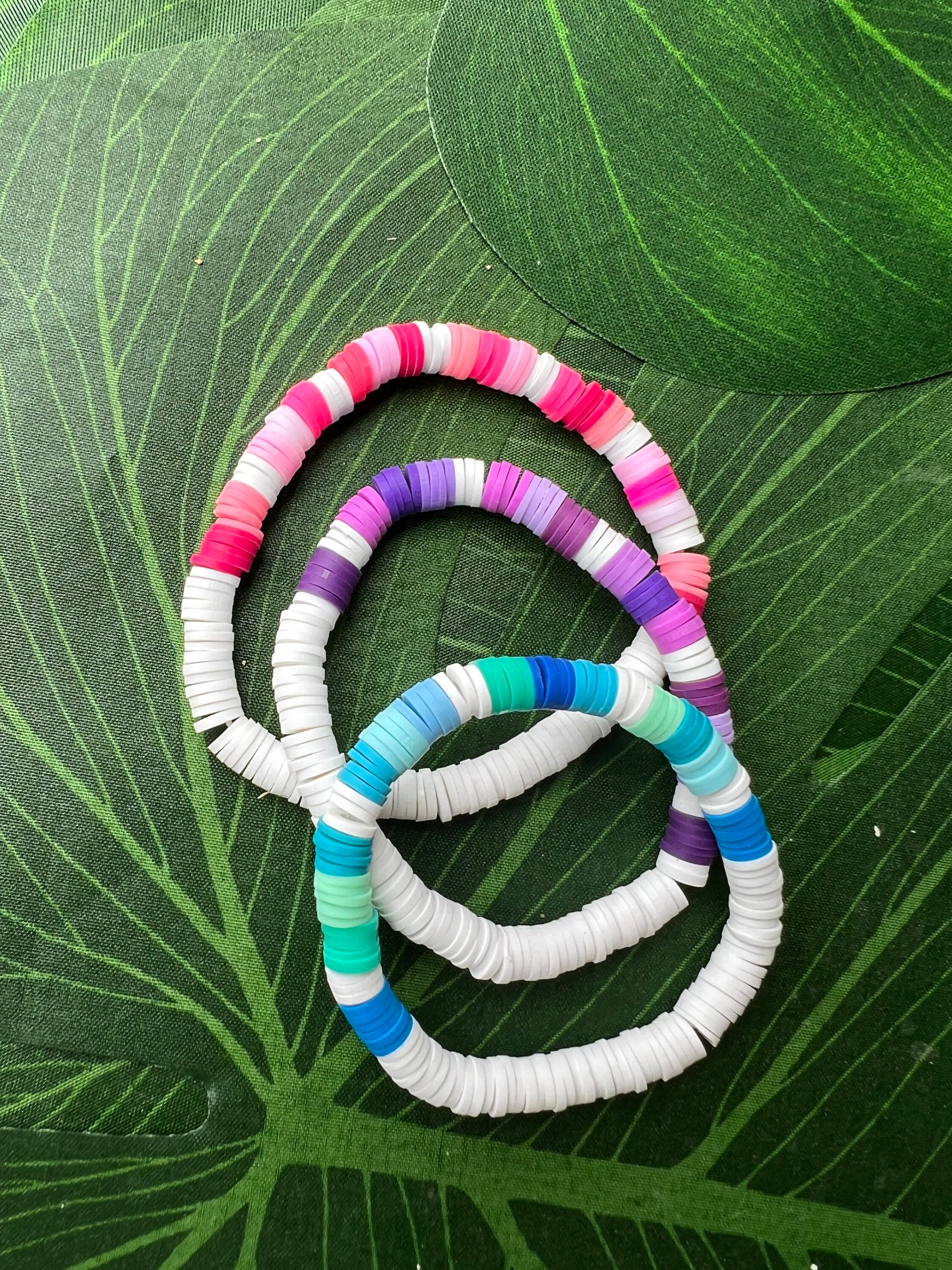 Clay Bead Bracelet Stack - Etsy