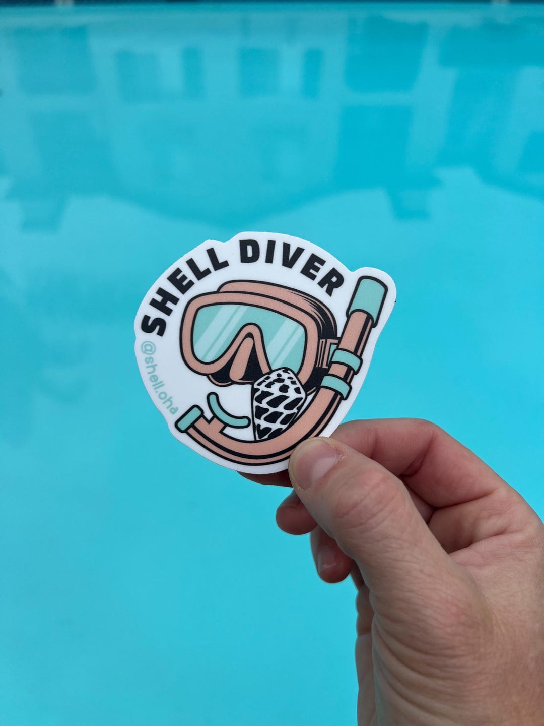 Shell Diver Sticker - Etsy