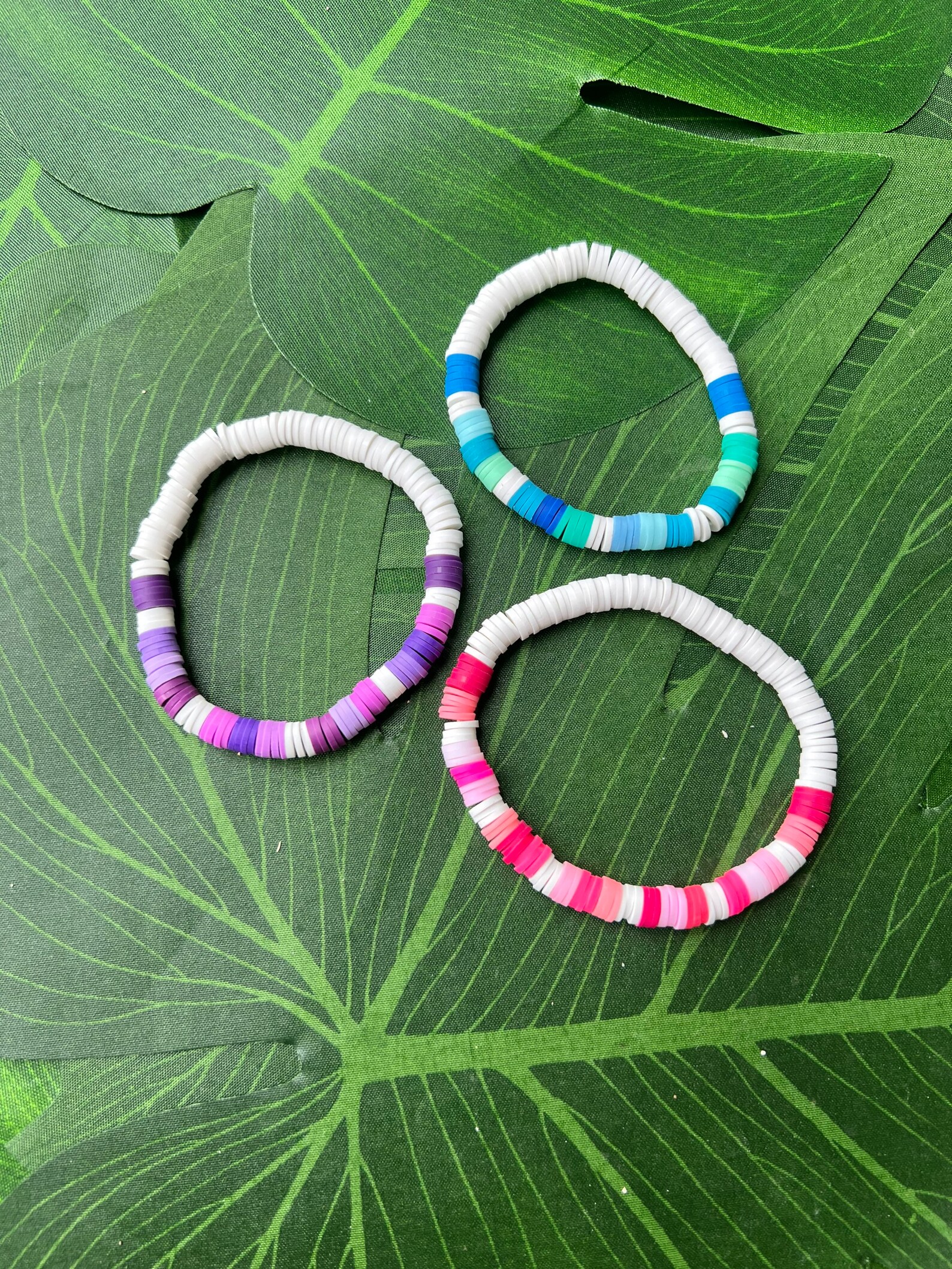 Clay Bead Bracelet Stack - Etsy