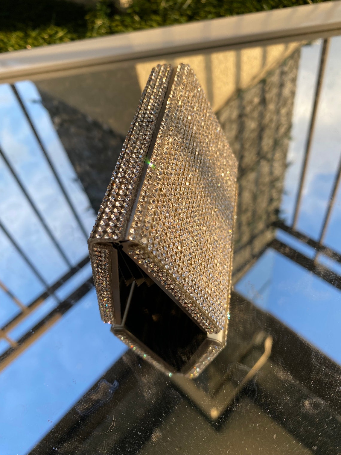 Bling Bling Card Wallet, Rhinestone Wallet, Accessories, Silver Crystal ...