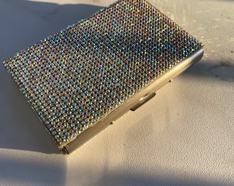 Bling Bling Card Wallet, Rhinestone Wallet, Accessories, Silver Crystal ...