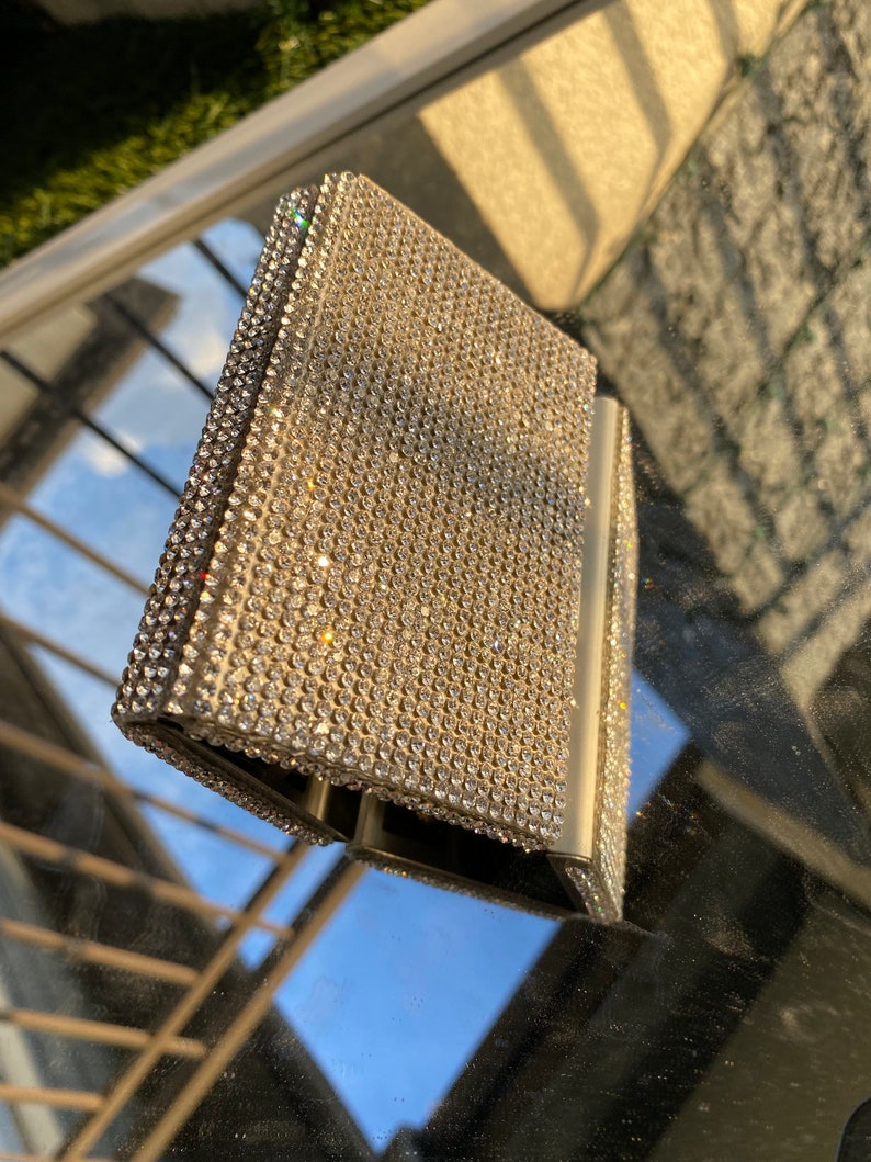 Bling Bling Card Wallet, Rhinestone Wallet, Accessories, Silver Crystal ...