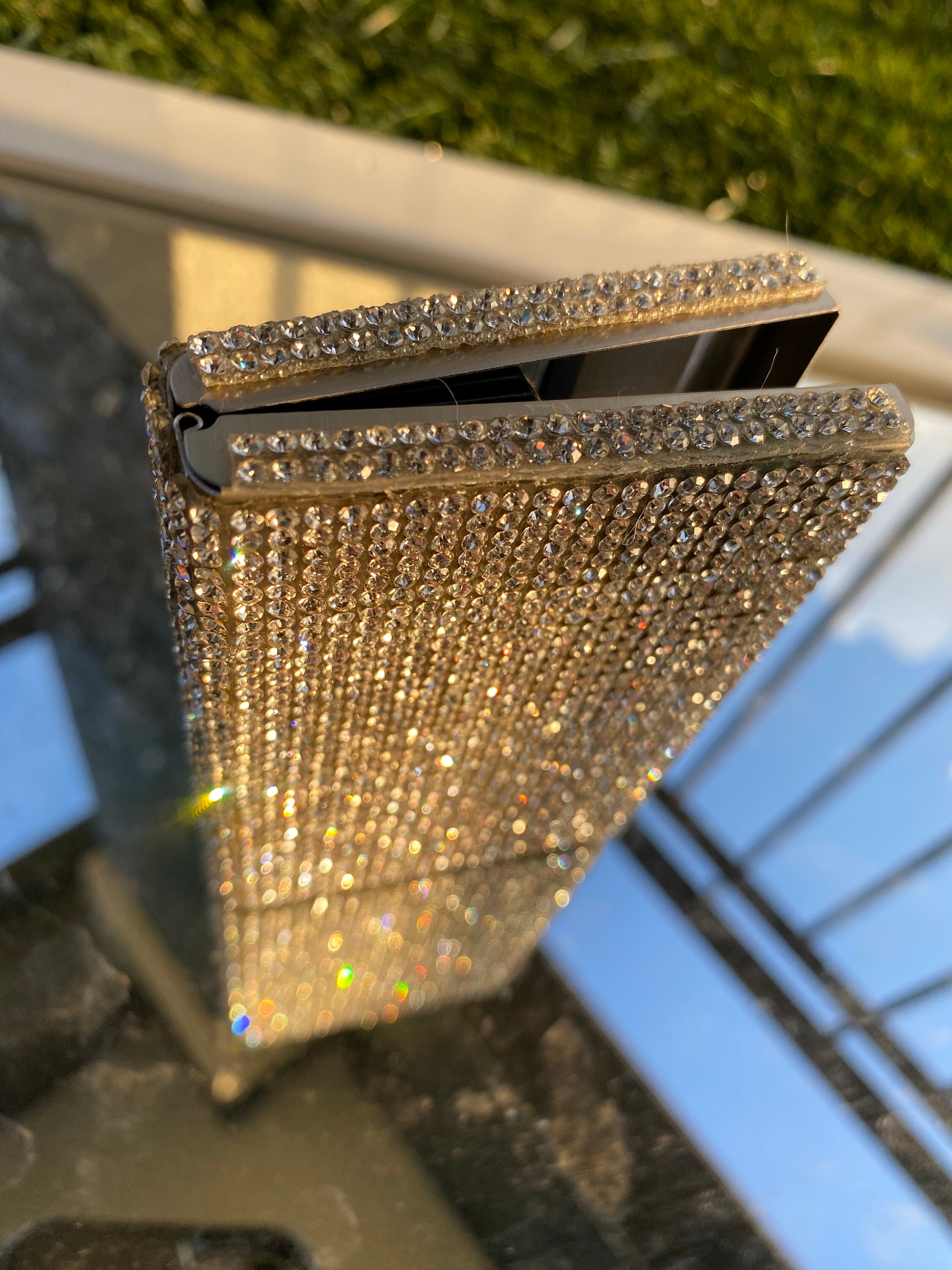 Bling Bling Card Wallet, Rhinestone Wallet, Accessories, Silver Crystal ...