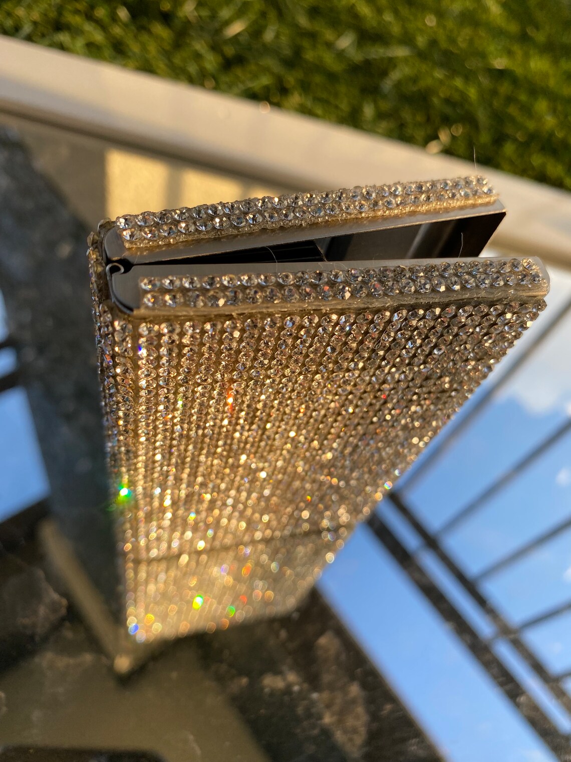 Bling Bling Card Wallet, Rhinestone Wallet, Accessories, Silver Crystal ...