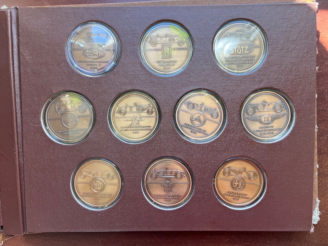 1976 Hamilton Mint Classic Car Medallion Album - Etsy