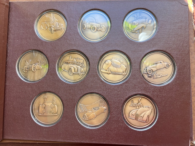 1976 Hamilton Mint Classic Car Medallion Album - Etsy