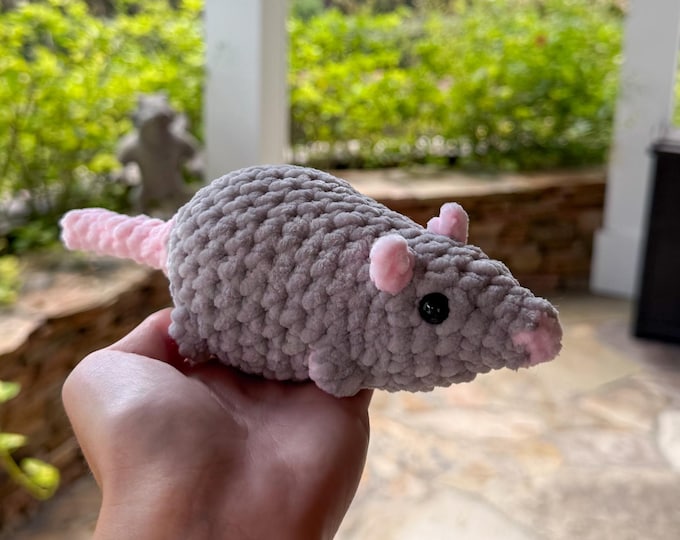 Crochet Rat Plushie, Amigurumi Rat, Crochet Plush - Etsy Canada