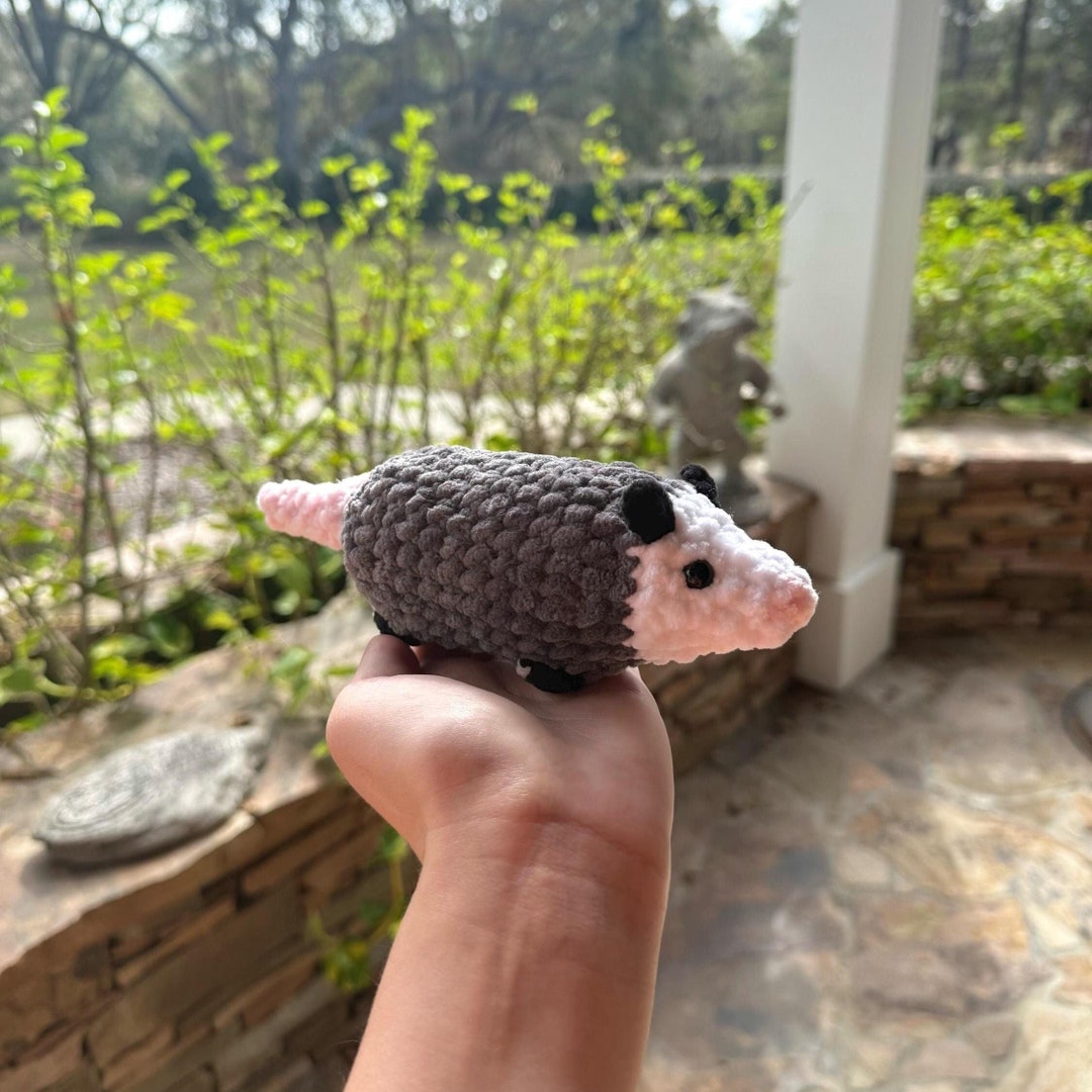 Opossum Crochet Plush Opossum Amigurumi Opossum Plush Crochet Opossum ...