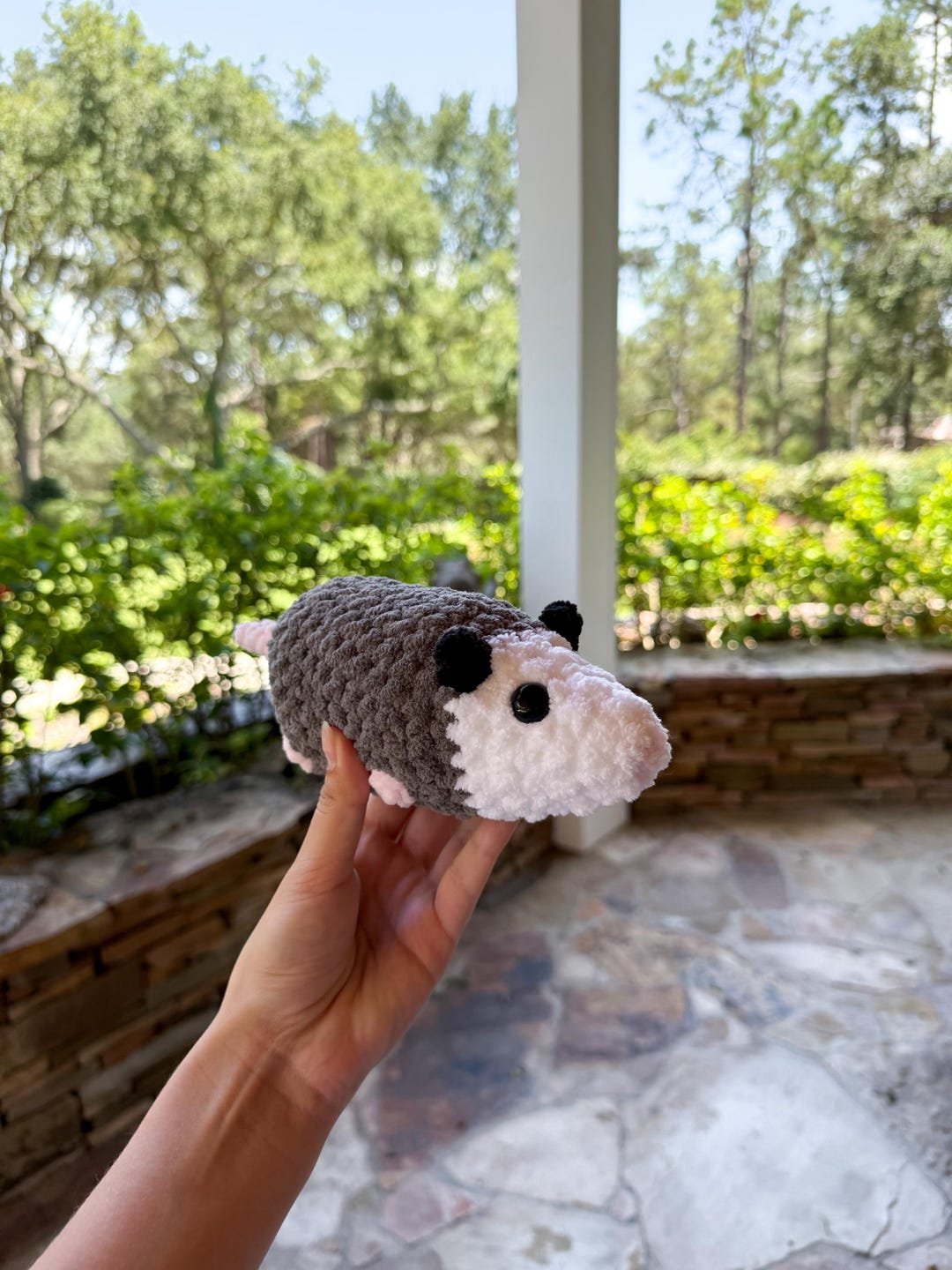 Opossum Crochet Plush| Opossum Amigurumi | Opossum Plush | Crochet ...