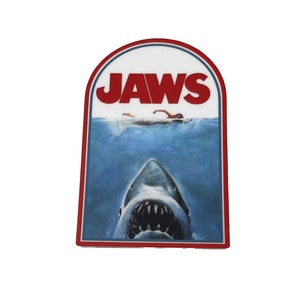 JAWS Vinyl Sticker, Die Cut Color, 3 Inch Tall, Water/weather Resistant ...