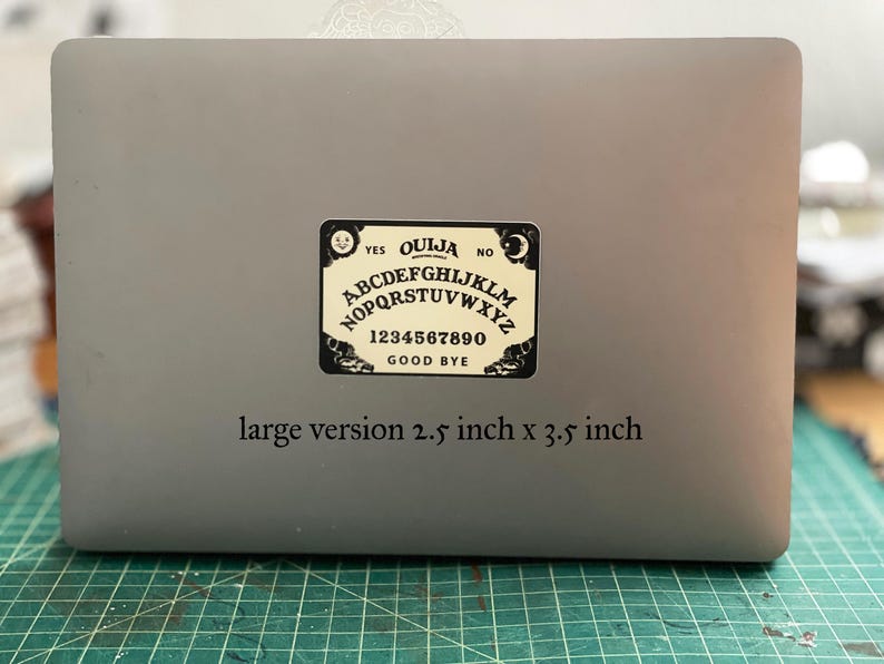 Ouija Board Vinyl Sticker, Spirit Board Sticker, Goth, Spooky Season ...