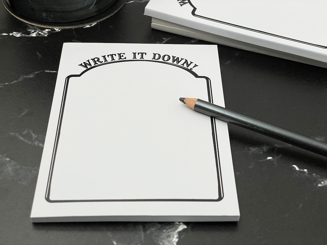 Write It Down List Pad, Funny Notepad, 50-page Notepad - Etsy