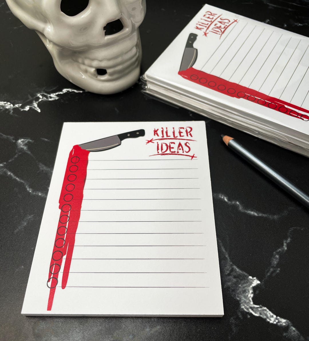 Horror Stationery,halloween Notepad,killer List Pad, Bloody Memo Pad ...