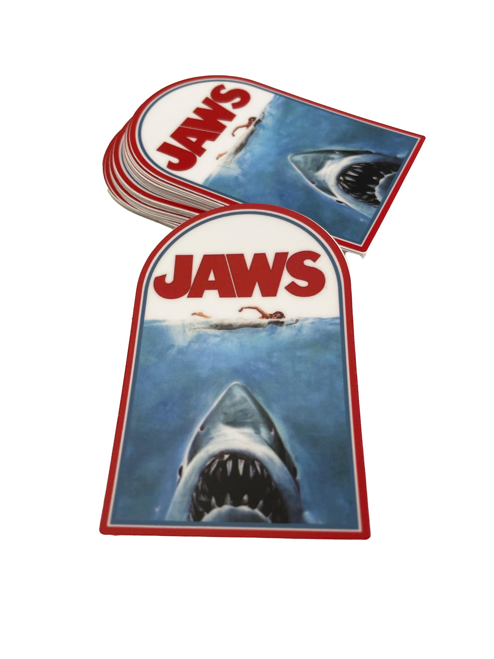 JAWS Vinyl Sticker, Die Cut Color, 3 Inch Tall, Water/weather Resistant ...
