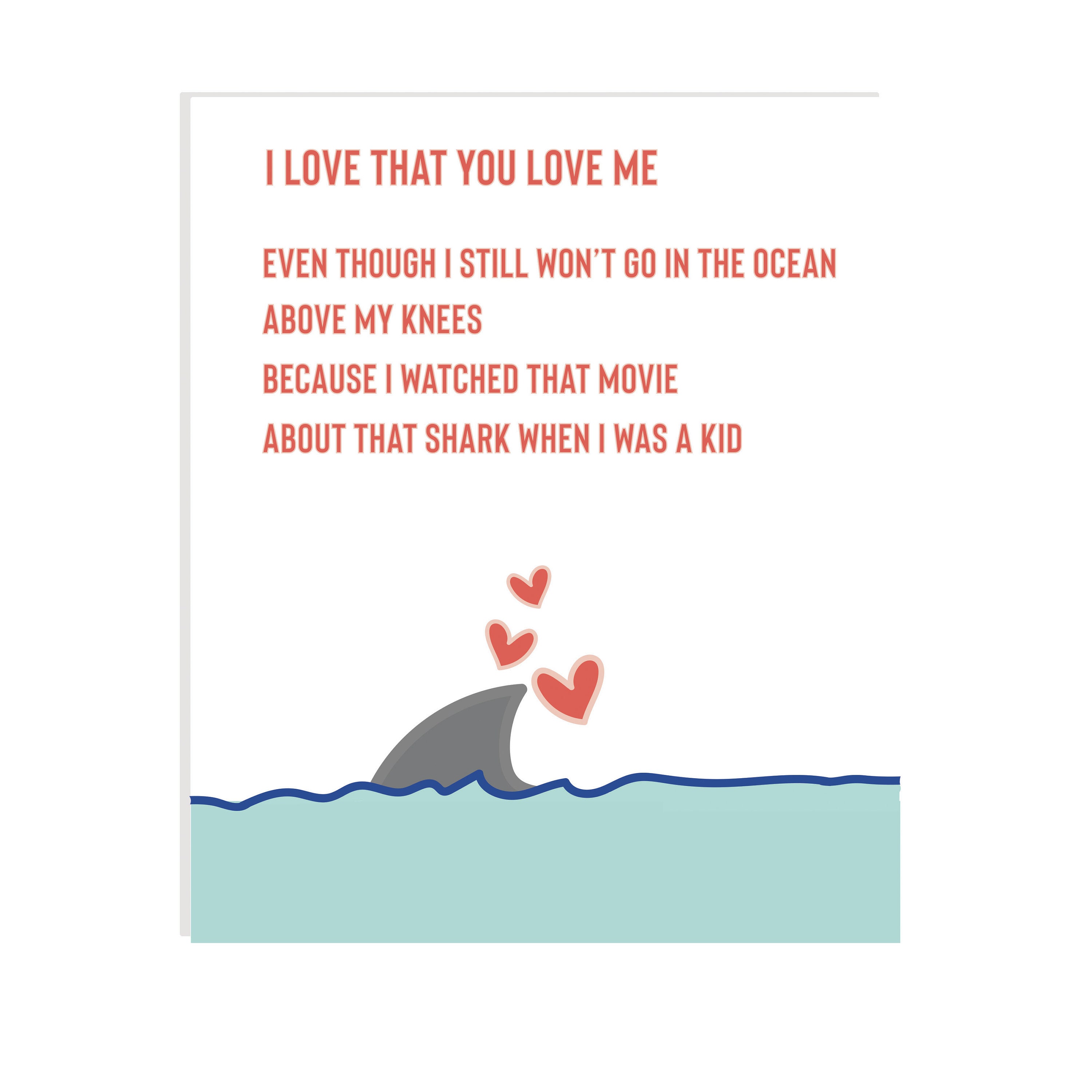 Jaws Valentine Anniversary Card, Shark Week, Alternative Love Card ...