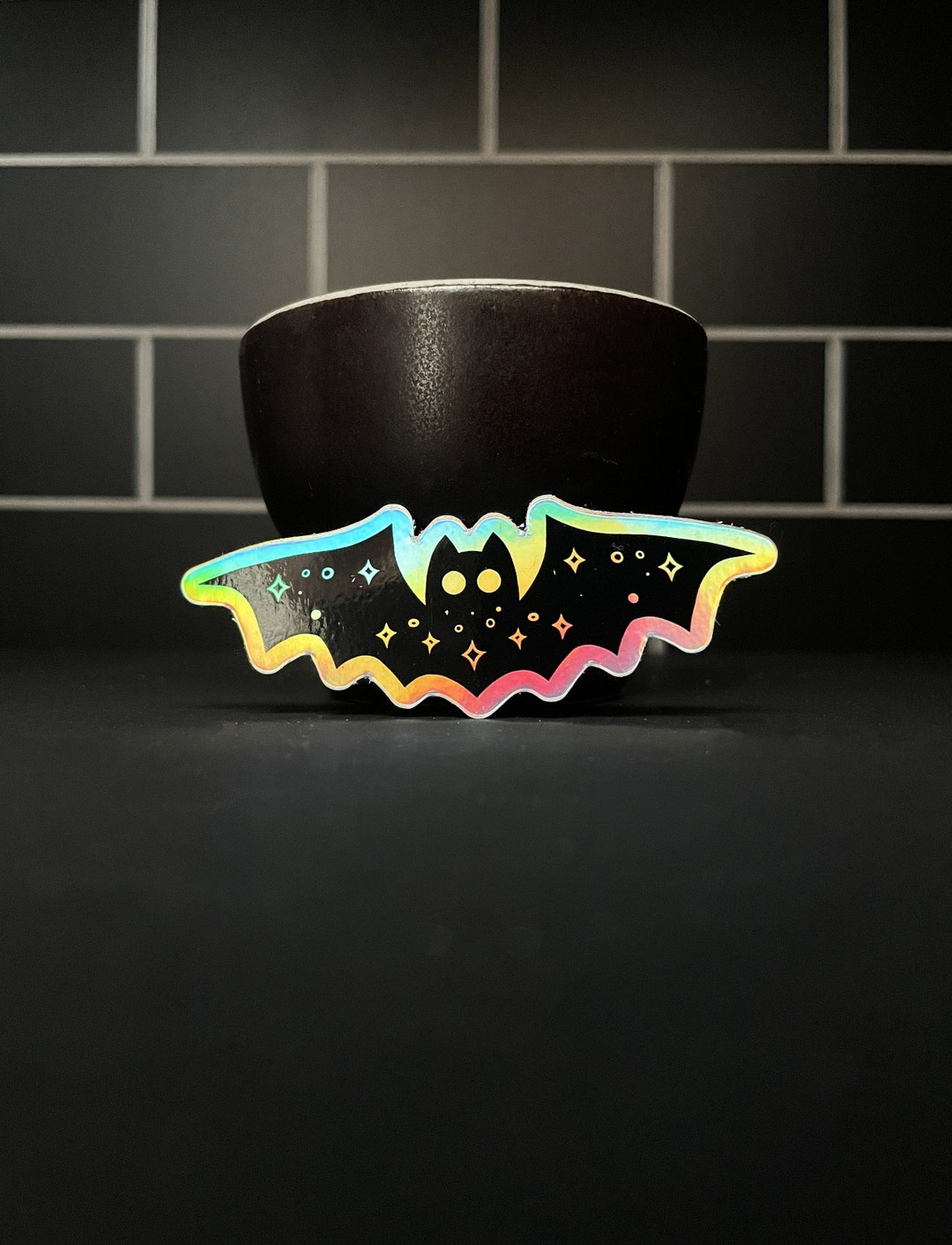 Holographic Bat Halloween Sticker, Spooky Season, Witchy Sticker ...