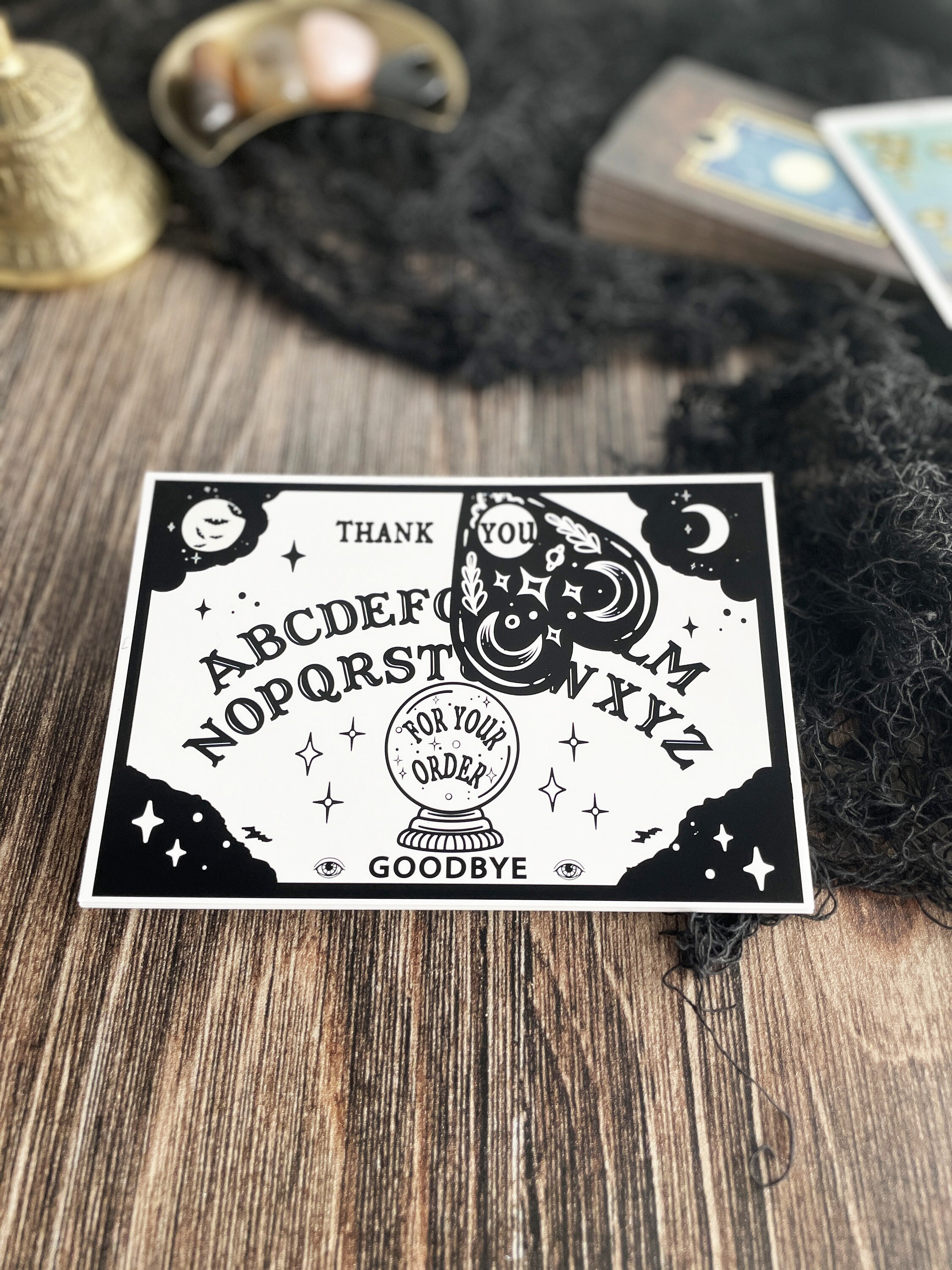 100 Ouija Board Thank You Cards: Spooky Small Biz Packaging - Etsy