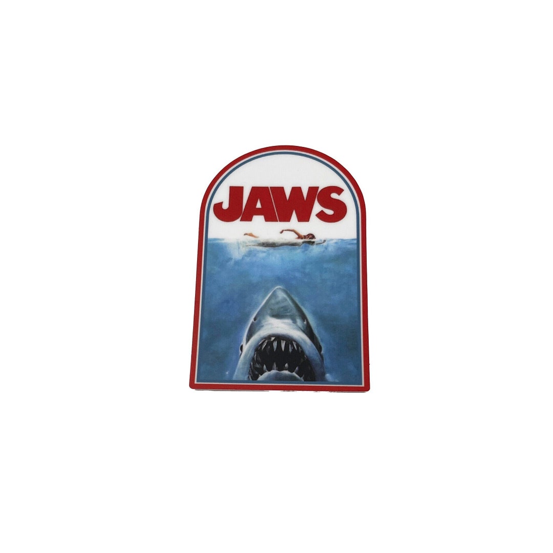 JAWS Vinyl Sticker, Die Cut Color, 3 Inch Tall, Water/weather Resistant ...