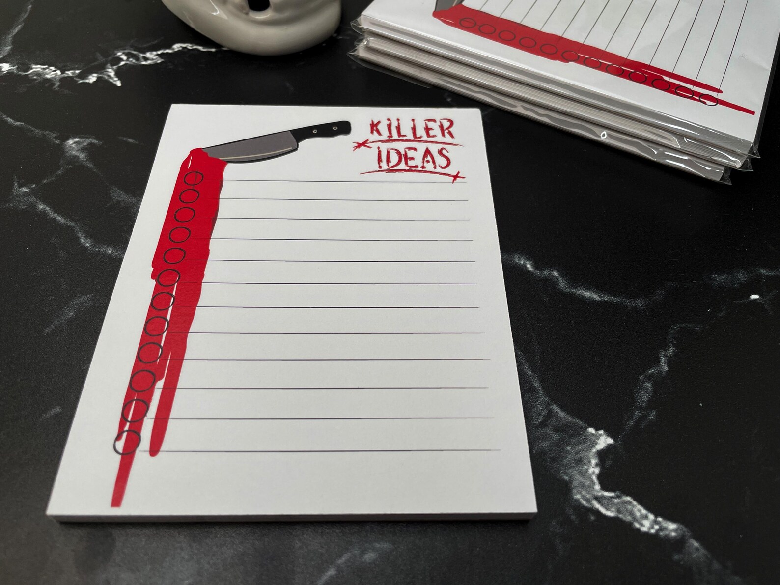 Horror Stationery,halloween Notepad,killer List Pad, Bloody Memo Pad ...