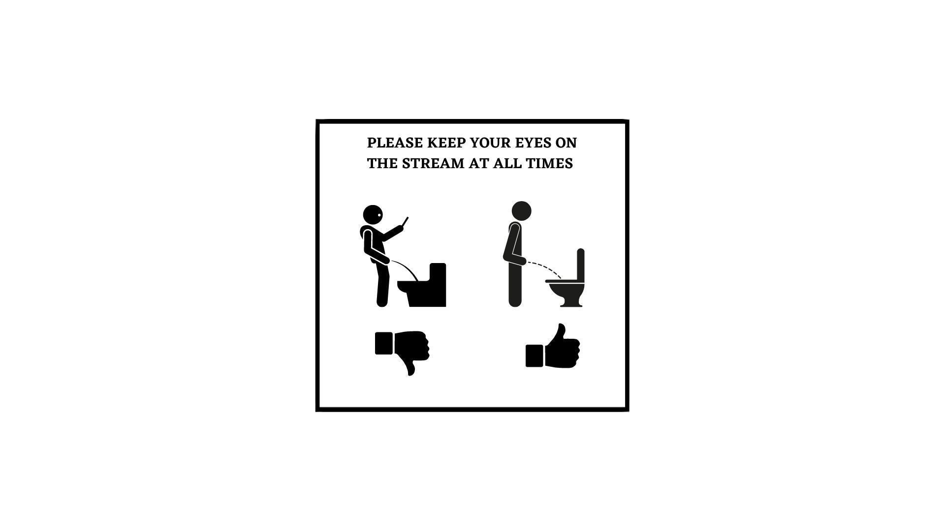 Bathroom SVG ( Keep Your Eyes on the Stream at All Times)/peeing SVG ...