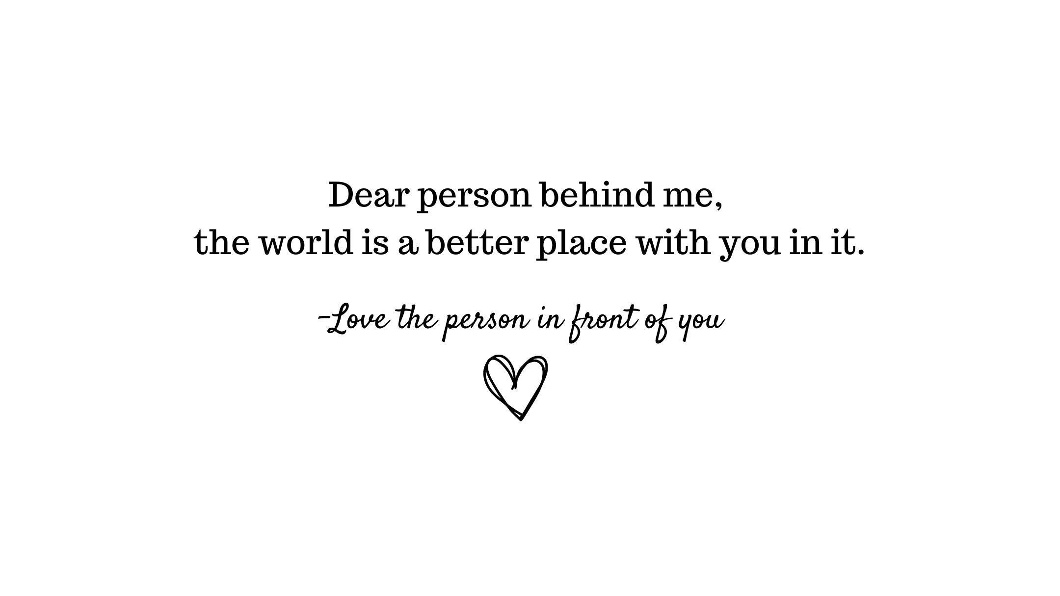 Dear Person Behind Me/mental Health/ Meaningful Gifts/positive Svg ...