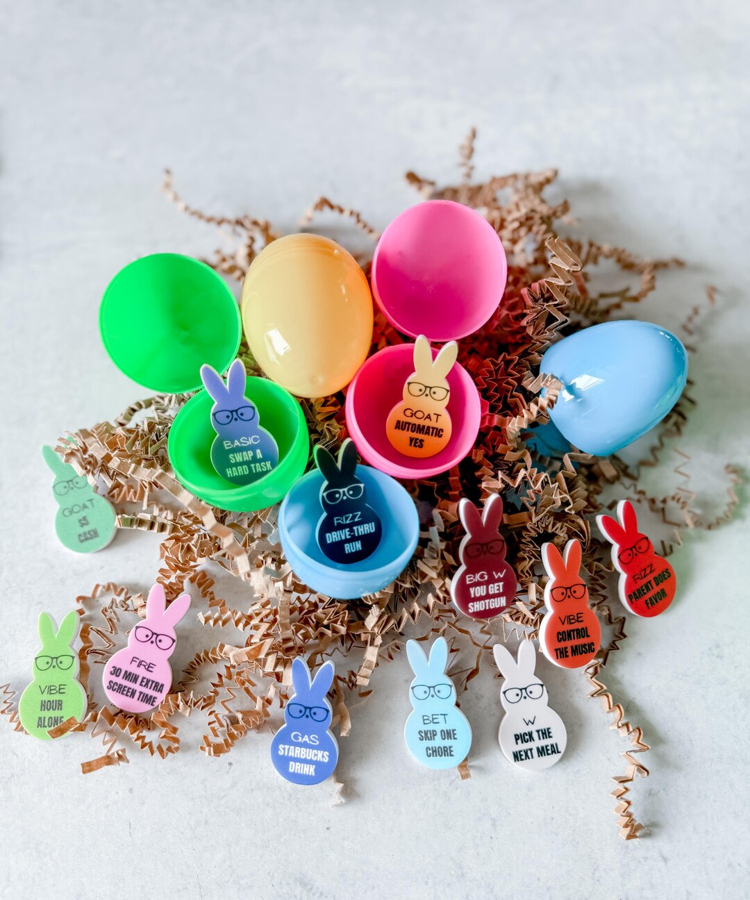 Teen Easter Egg Hunt Reward Tokens | Set of 12 | Easter Basket Filler ...