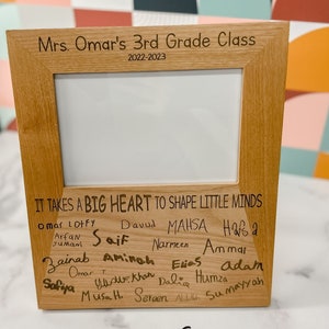 Personalized Teacher Picture Frame: Engraved Thank You Gift - Etsy