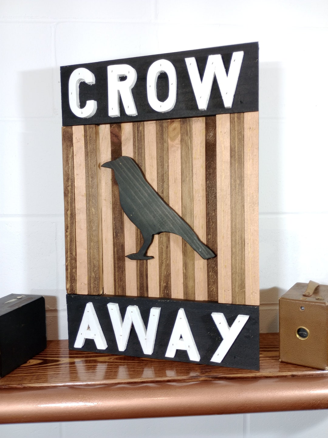 Crow Away Wooden Meme - Etsy