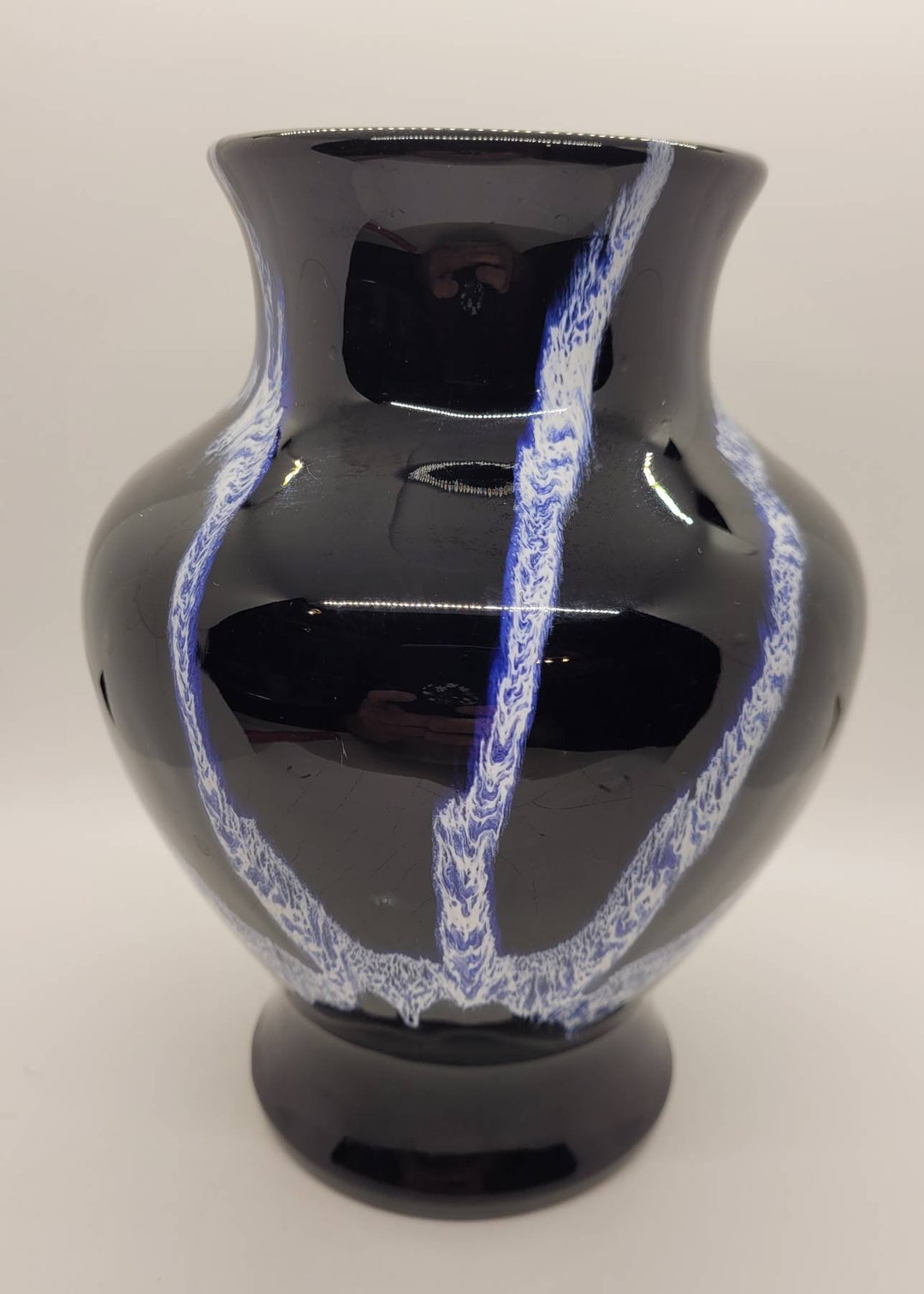 Rare Vintage Blue Mountain Pottery Cobalt Granite Glaze 8" Vase- (BMP ...