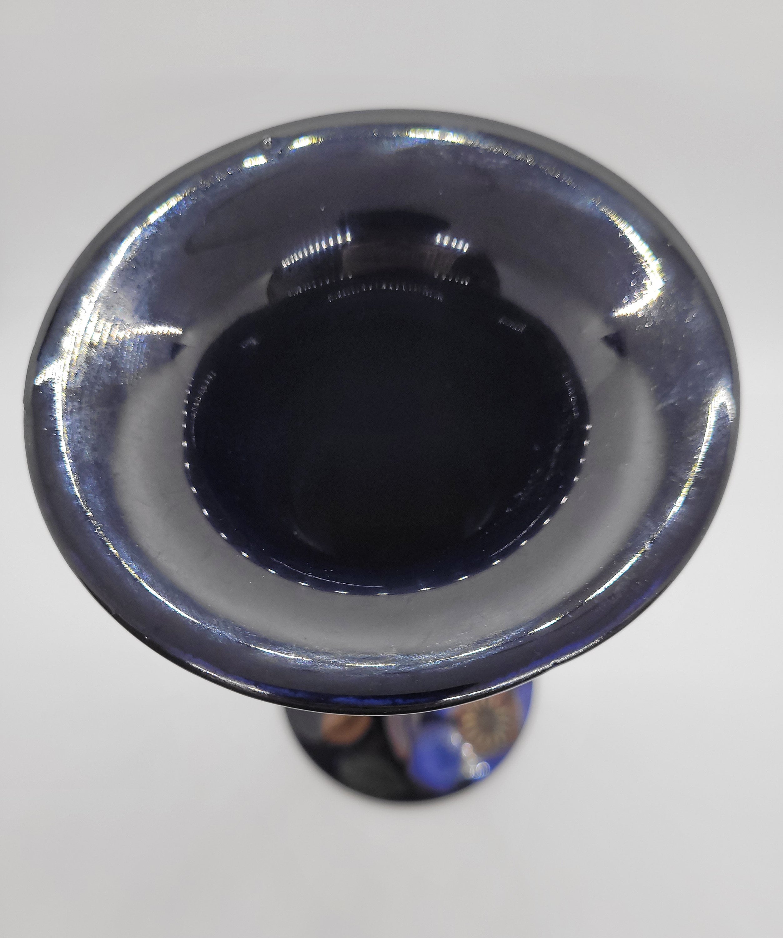 Gorgeous Antique Art Deco Royal Stanley Ware Jacobean Trumpet Vase With ...