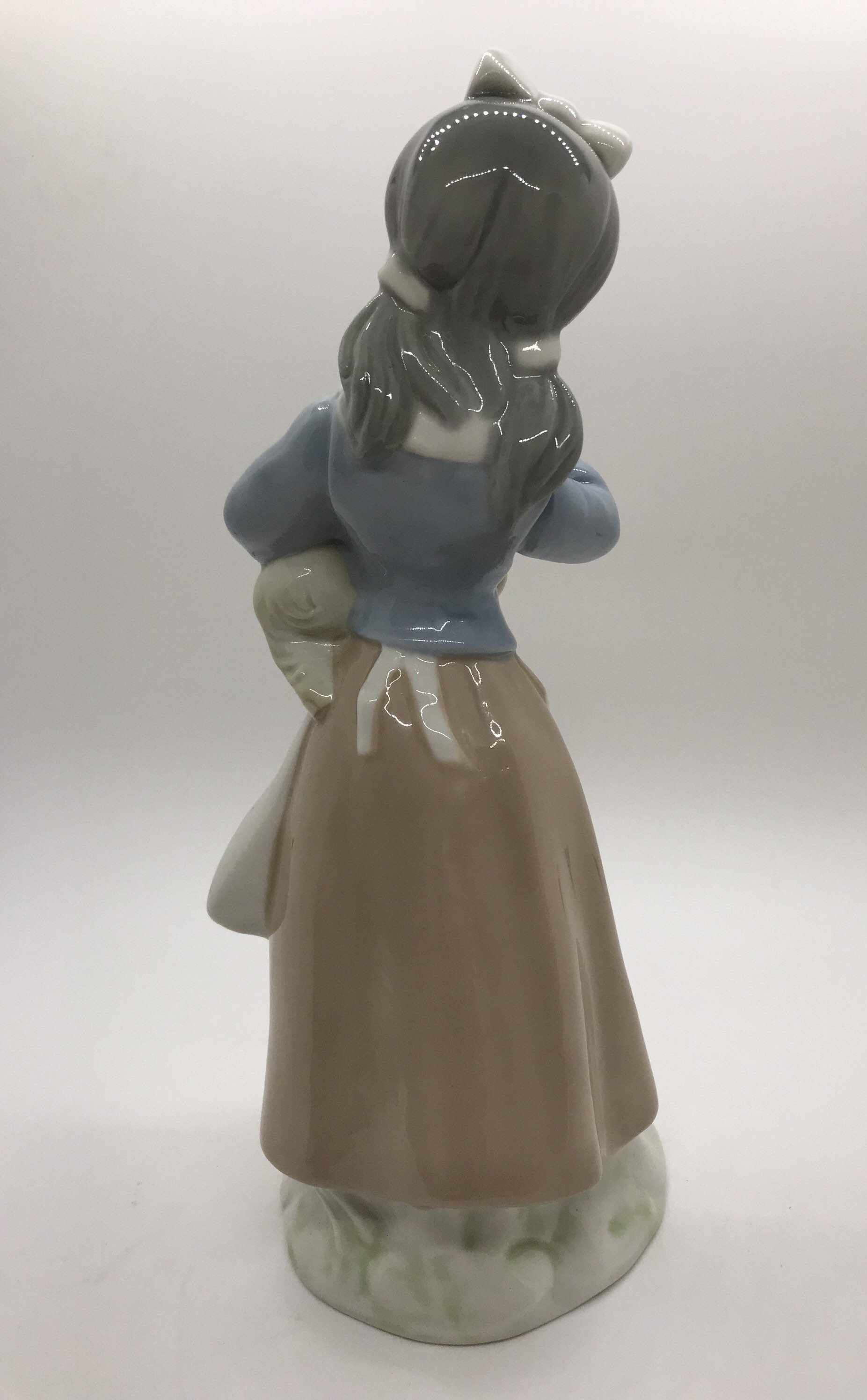 Vintage Tengra Porcelain Figurine 'girl With Lamb' 1970's- Made in ...