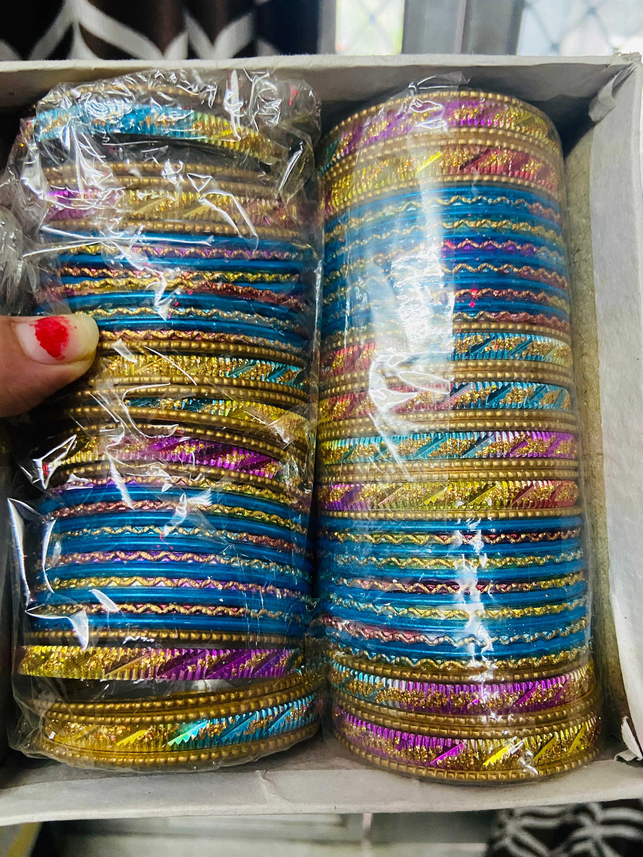 Metal Bangles Matching Bangles Indian Bangles Choodi Set | Etsy