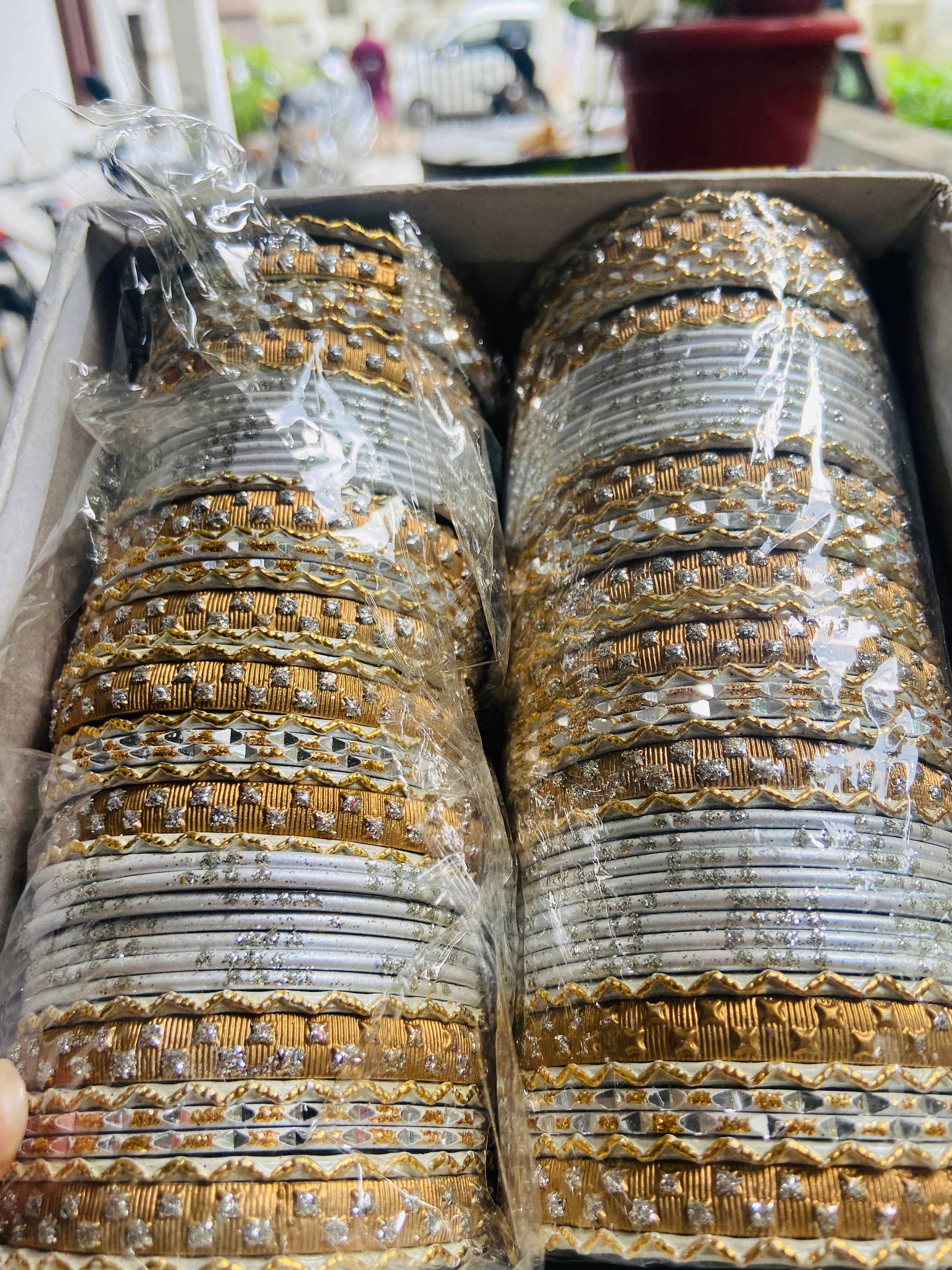 Metal Bangles Matching Bangles Indian Bangles Choodi Set | Etsy