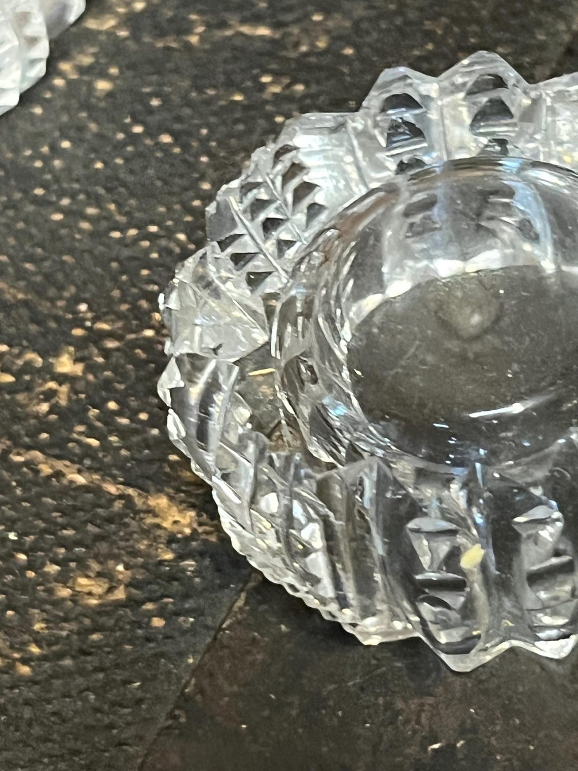 Vintage Cut Crystal Salt Cellars Set of Six - Etsy