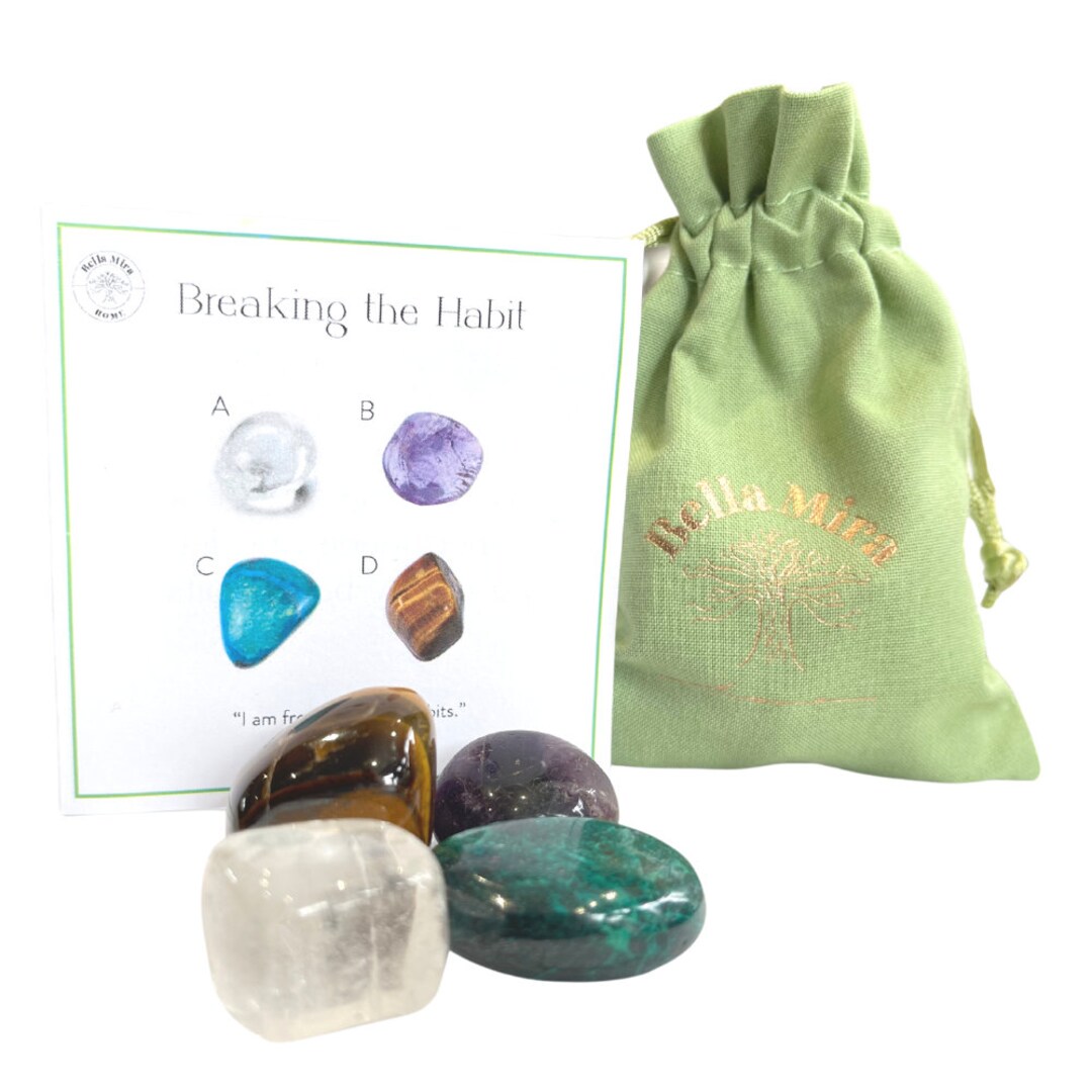 Breaking the Habit Crystal Gift Pack - Amethyst Chrysocolla Clear ...