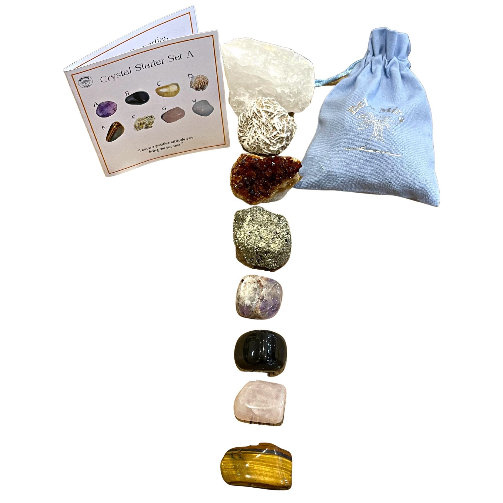 Crystal Starter Kit Healing Pack for Beginners With Raw Crystals ...