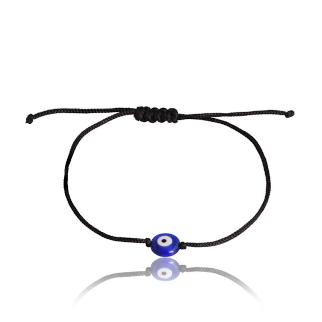 Evil Eye Thread Bracelet for Protection Nazar - Made With Black Thread ...