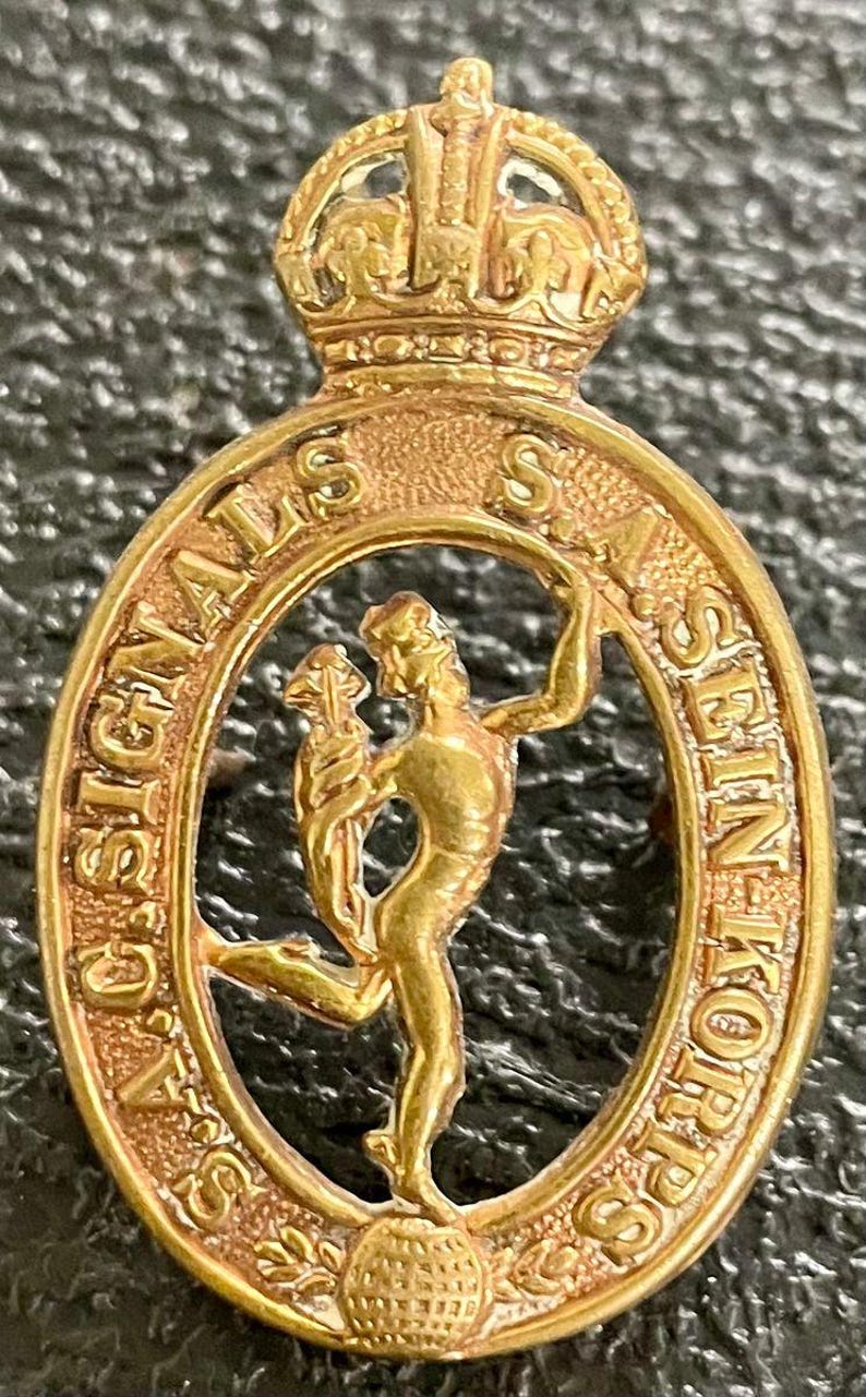 South Africa UDF Corps of Signals Collar Badge 1930-1959 - Etsy