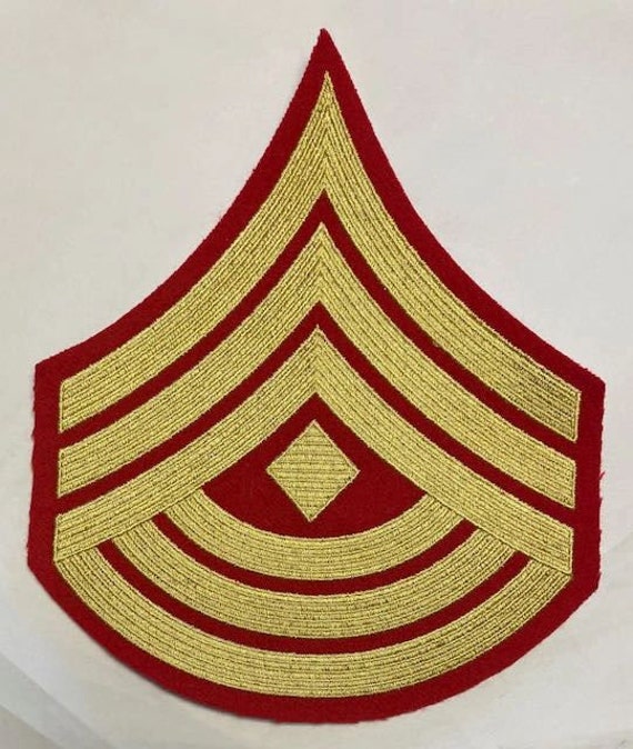 USMC First Sergeant Mess Dress Chevron Red Single - Etsy