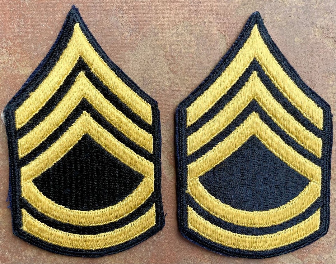US Army Sergeant 1st Class Class Chevron Cut Edge Set - Etsy