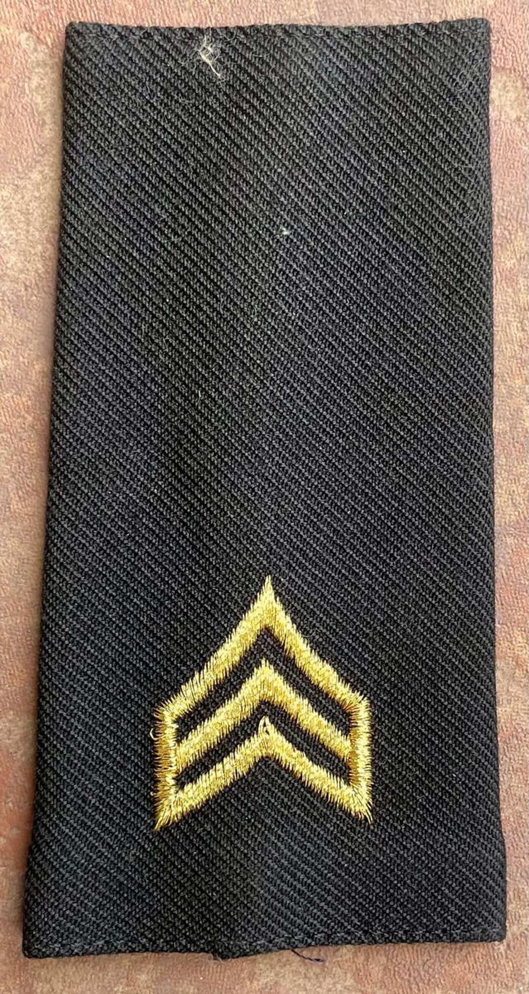 US Army Sergeant Chevron on Dress Uniform Black Slide Set - Etsy
