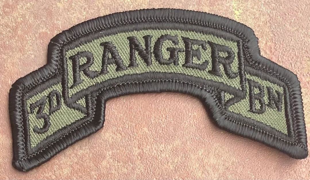 US Army 3rd Ranger Battalion Scroll Subdued Merrowed Edge - Etsy
